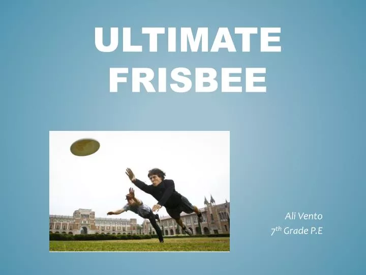 PPT - Ultimate FRISBEE PowerPoint Presentation, free download - ID:3035596