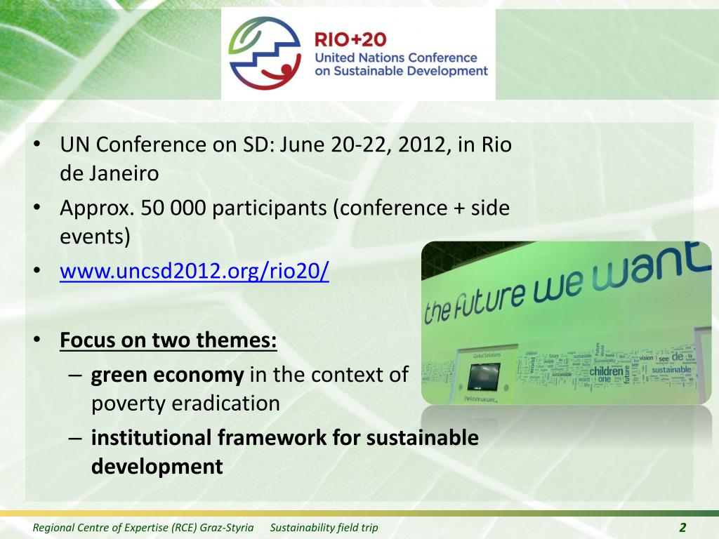 PPT - United Nations Conference on Sustainable Development: Austria‘s ...