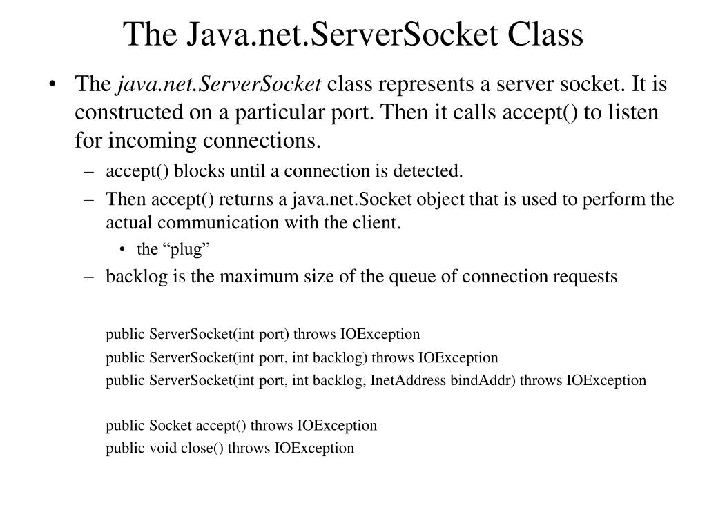 Ppt Socket Programming In Java Powerpoint Presentation Free Download Id3035784 0725