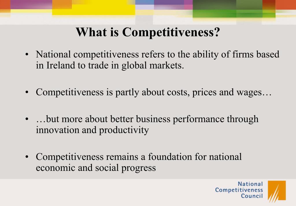 PPT - Don Thornhill, Chair National Competitiveness Council National ...