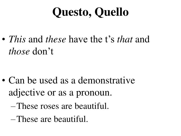 PPT - Bello , Before a noun , the forms of the adjective bello imitate ...