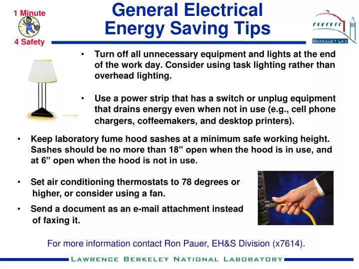 PPT - General Electrical Energy Saving Tips PowerPoint Presentation ... PPT - General Electrical Energy Saving Tips PowerPoint Presentation ...