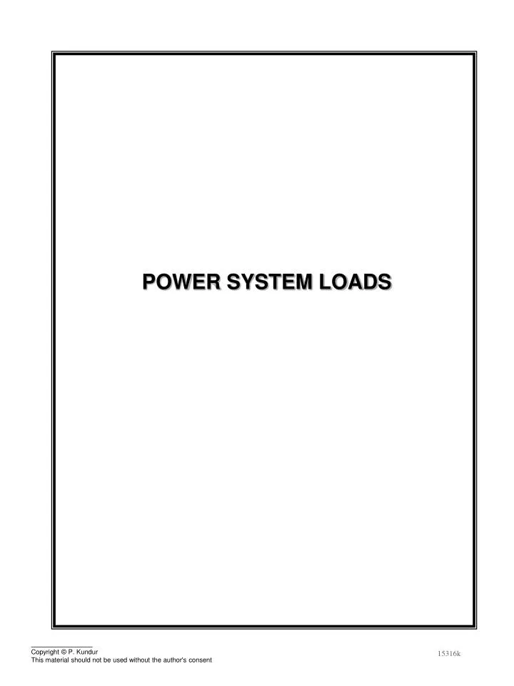 PPT - POWER SYSTEM LOADS PowerPoint Presentation, free download - ID ...