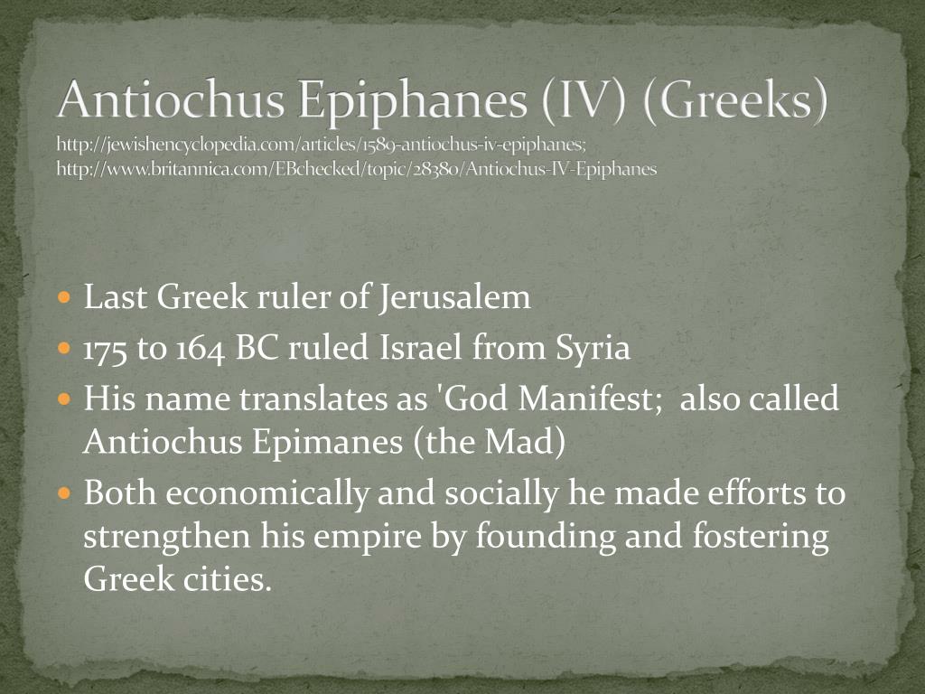 PPT - Biblical Foundations of the Late Greeks and Early Romans (4 BC ...