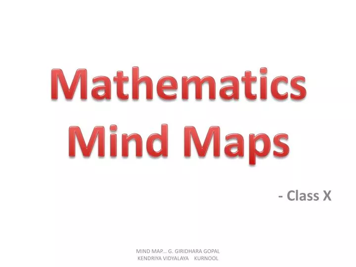 PPT - Mathematics Mind Maps PowerPoint Presentation, free download - ID ...
