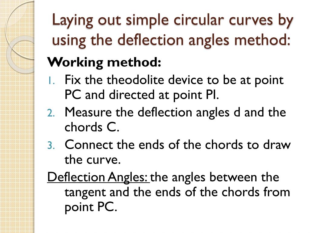 PPT - Linear Methods for Setting Out Simple Circular Curves: A Guide ...