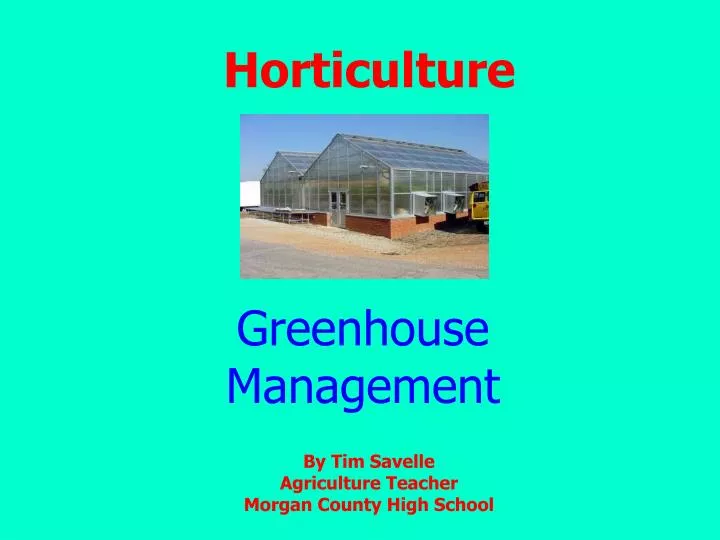 PPT - Horticulture PowerPoint Presentation, free download - ID:3037482