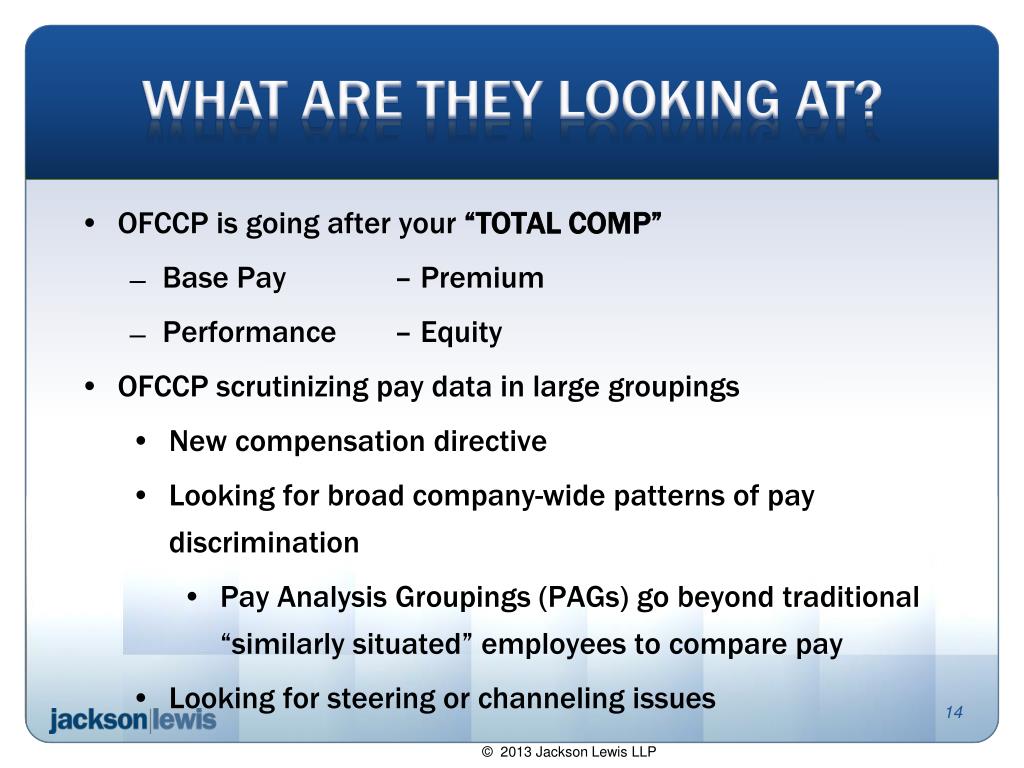 PPT - Your Compensation Systems Under the Microscope: EEOC & OFCCP ...