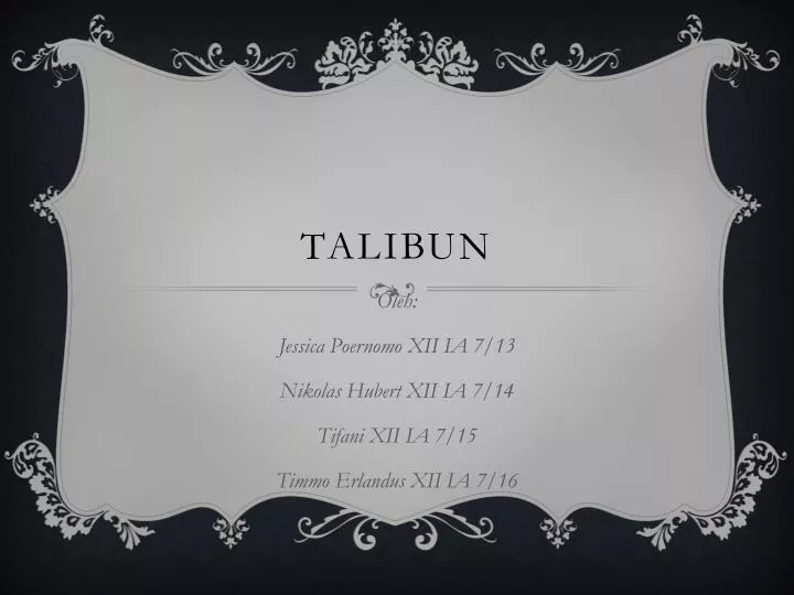 PPT - Talibun PowerPoint Presentation, free download - ID:3038742