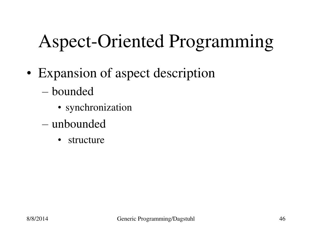 Ppt Generic Programming Using Adaptive And Aspect Oriented Programming Powerpoint Presentation