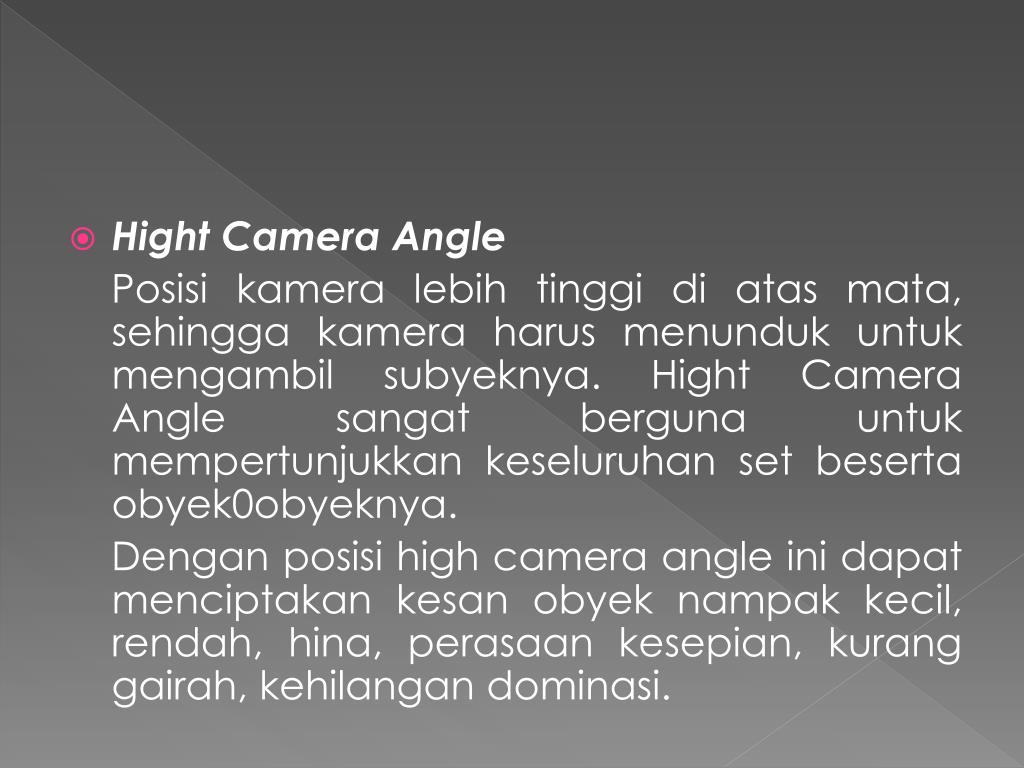 PPT - MENERAPKAN TEKNIK PENGAMBILAN GAMBAR PRODUKSI PowerPoint ...