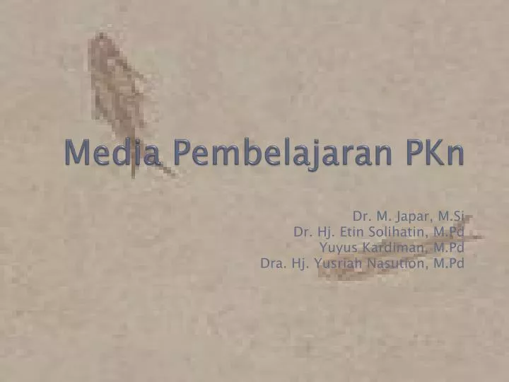 PPT - Media Pembelajaran PKn PowerPoint Presentation, free download - ID:3039067