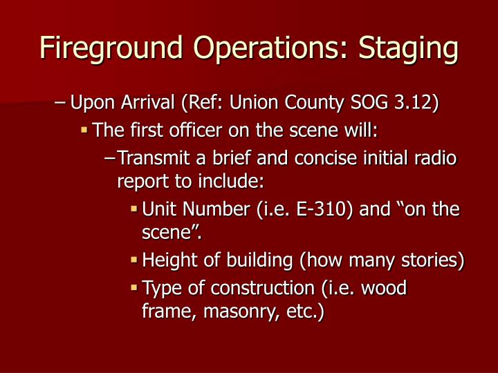 PPT - Fireground Operations: Structure Fires PowerPoint Presentation ...