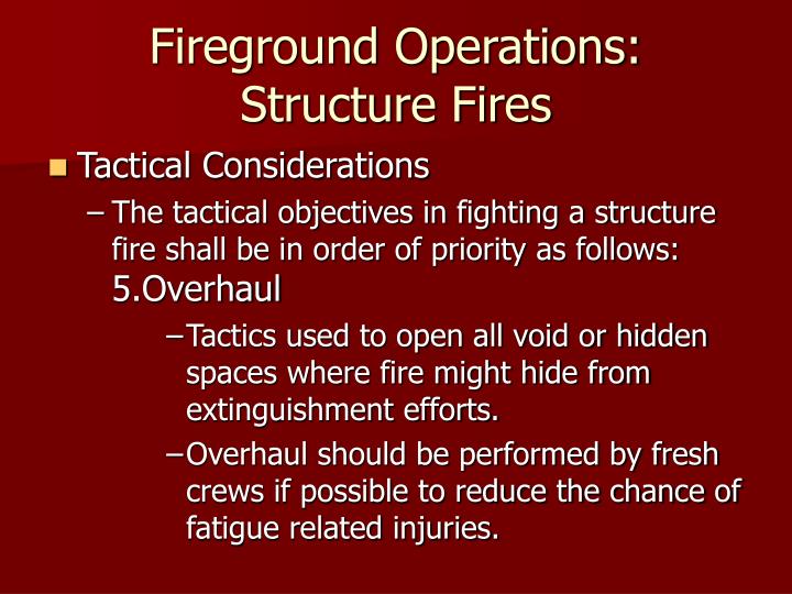 PPT - Fireground Operations: Structure Fires PowerPoint Presentation ...
