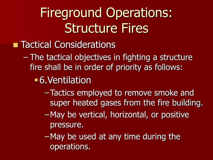PPT - Fireground Operations: Structure Fires PowerPoint Presentation ...