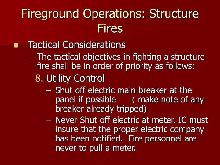 PPT - Fireground Operations: Structure Fires PowerPoint Presentation ...