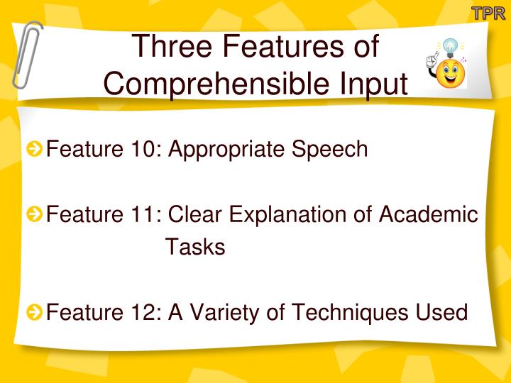 PPT - Comprehensible Input SIOP Component #3 PowerPoint Presentation ...