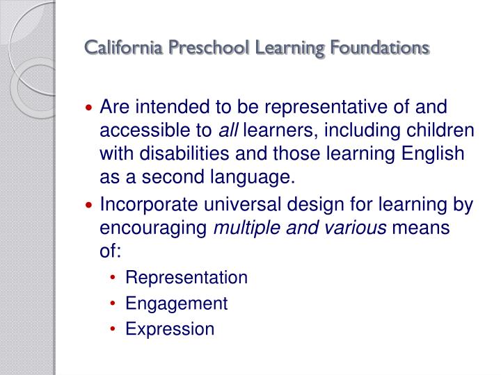 PPT - English-Language Development Domain California Preschool Learning ...