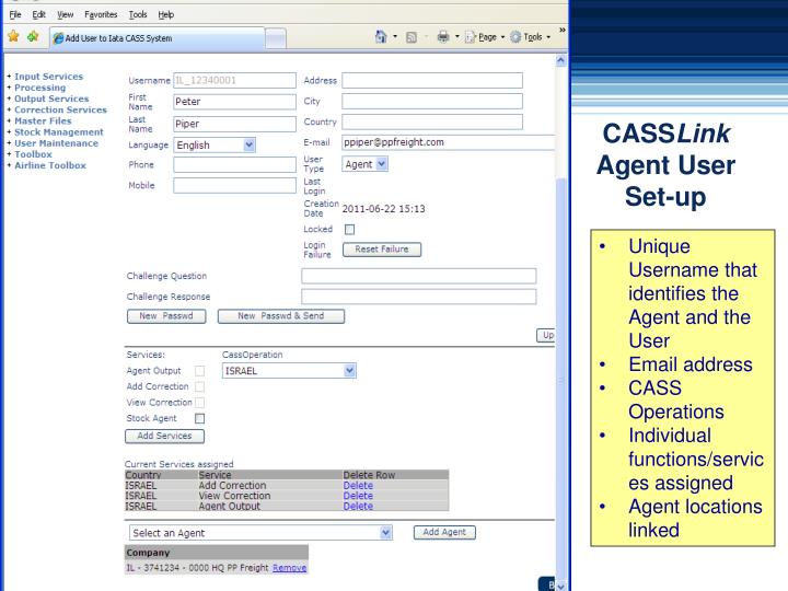 PPT - IATA CASS PowerPoint Presentation - ID:3039810