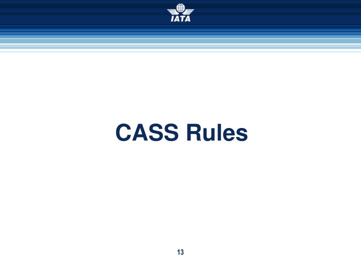 PPT - IATA CASS PowerPoint Presentation - ID:3039810