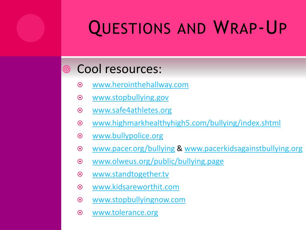 PPT - There’s NO Room for Bullying in Youth Sports PowerPoint ...