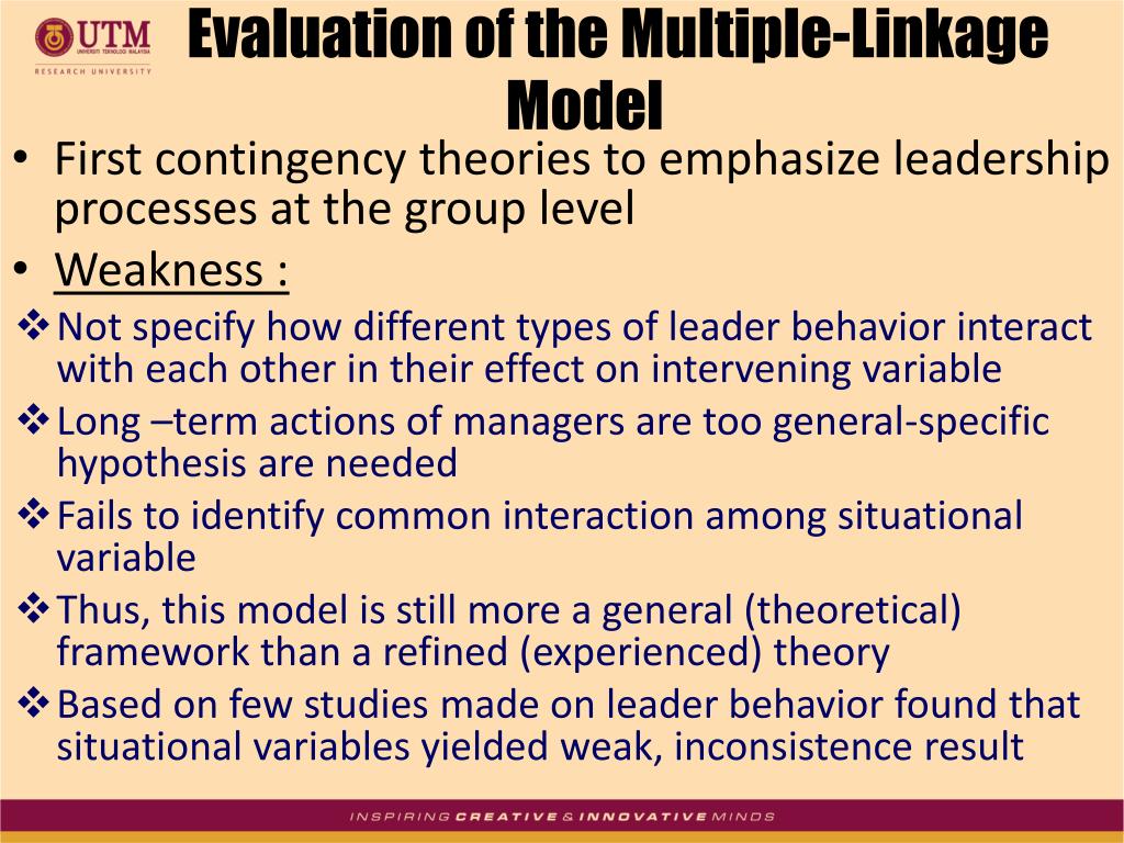 PPT - UHS 3052 LEADERSHIP IN ORGANIZATION Contingency theories of ...
