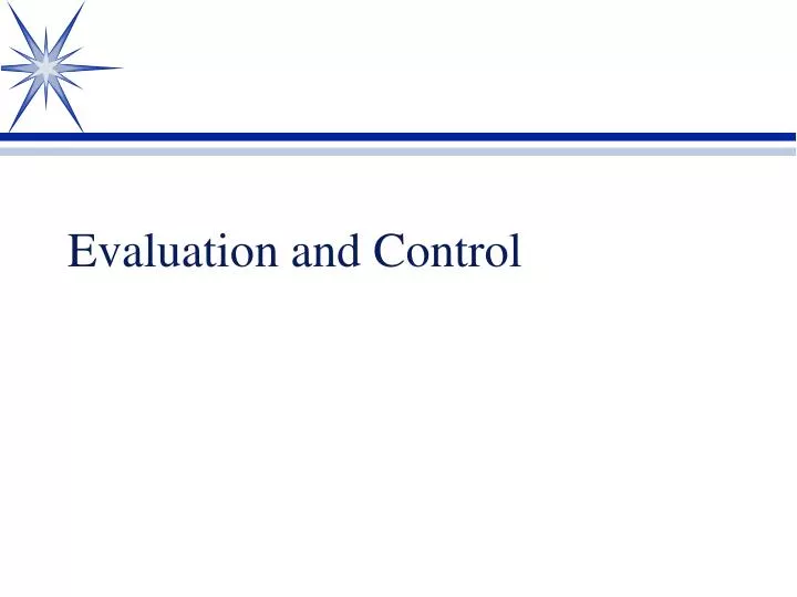 PPT - Evaluation and Control PowerPoint Presentation, free download ...