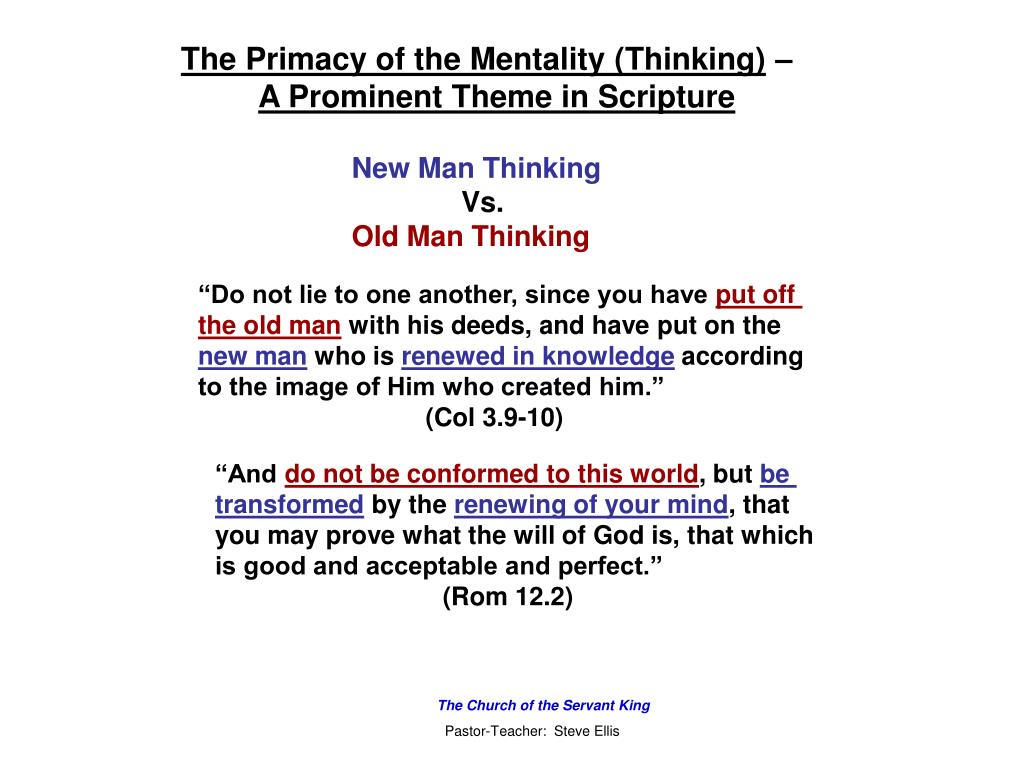 PPT - Transforming Believer's Thinking through Yieldedness Exploration ...