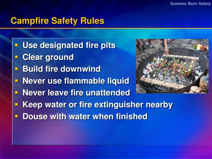 PPT - Summer Burn Safety PowerPoint Presentation - ID:3041884