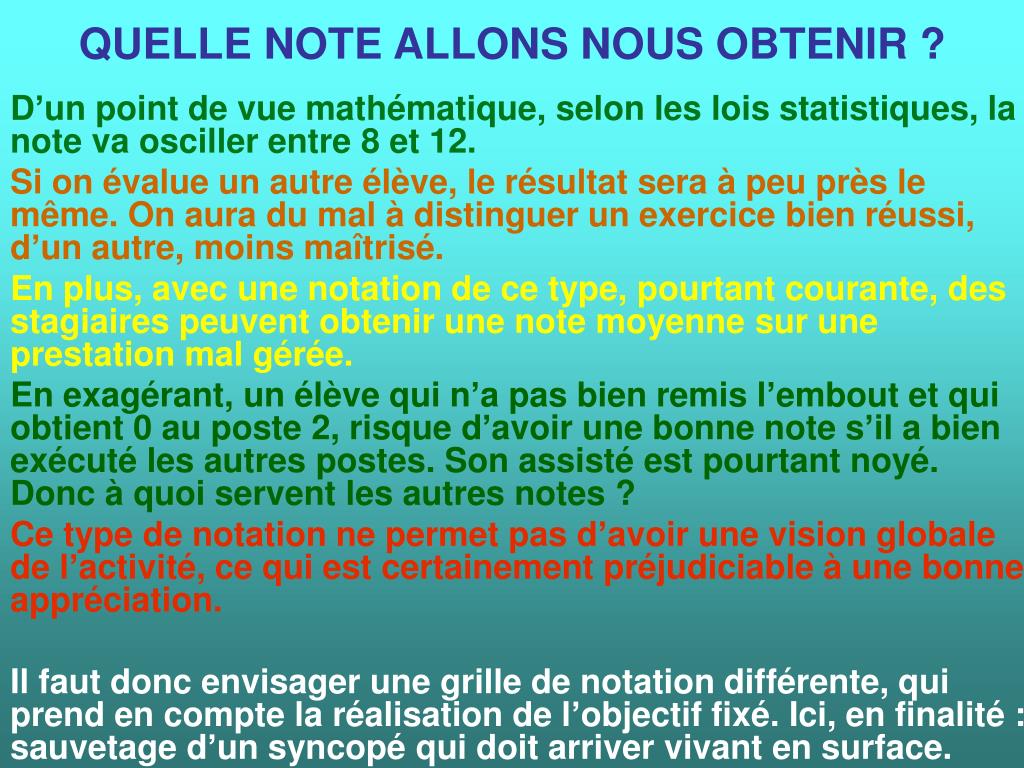 PPT - DES CHIFFRES ET DES NOTES __________ PEDAGOGIE PAR OBJECTIFS ...