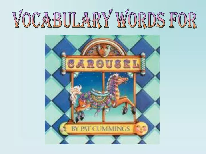 PPT - Vocabulary words for PowerPoint Presentation, free download - ID ...