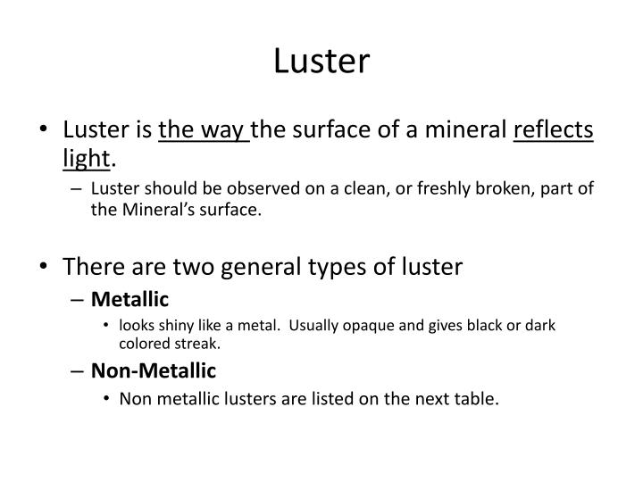 PPT - Mineral Characteristics PowerPoint Presentation - ID:3042638