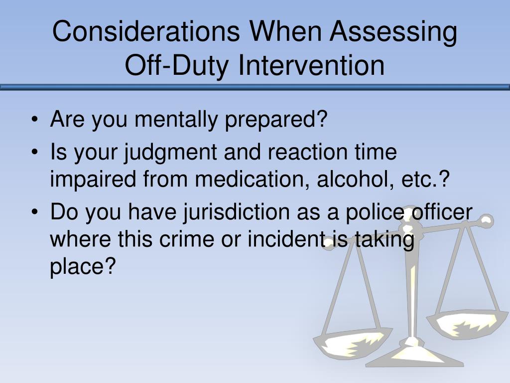 PPT - Off-Duty and Plain Clothes Police Encounters PowerPoint ...