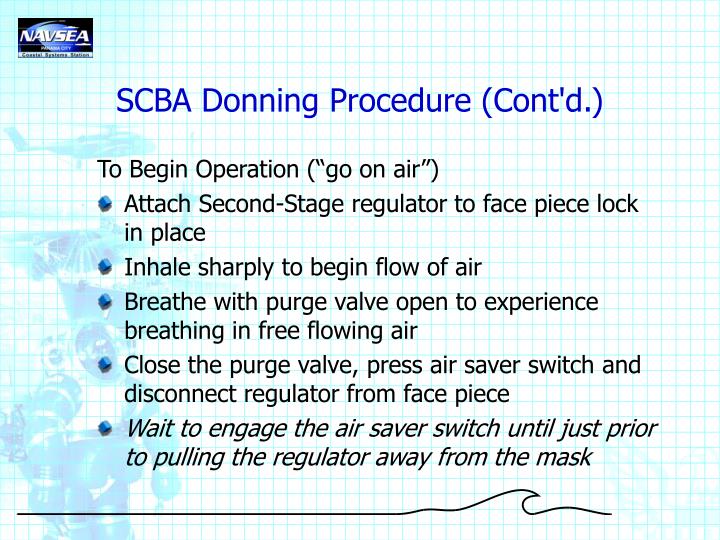 PPT - Basic Operation of the Open-Circuit Self-Contained Breathing ...