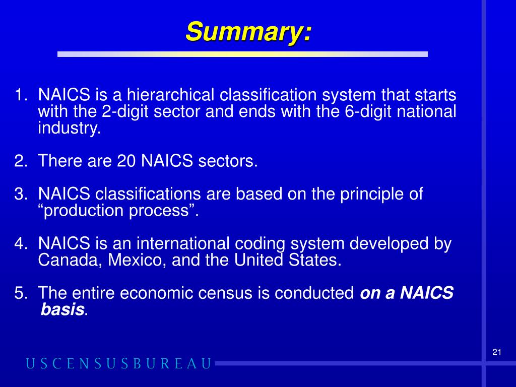 PPT - The North American Industry Classification System (NAICS ...