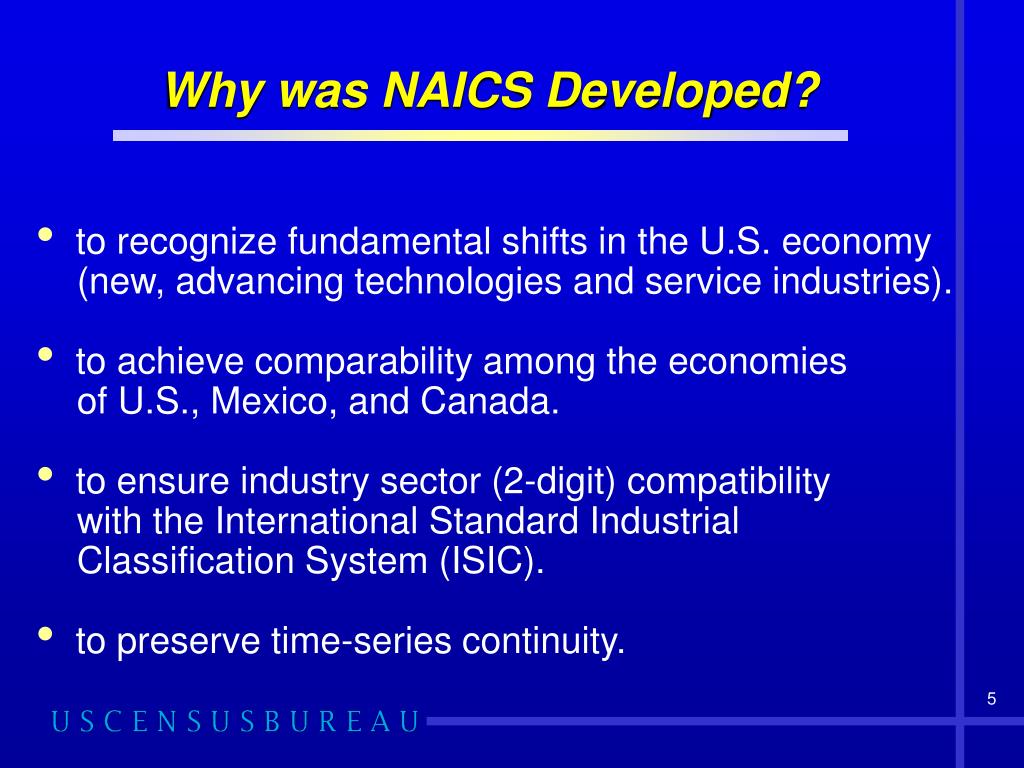 PPT - The North American Industry Classification System (NAICS ...