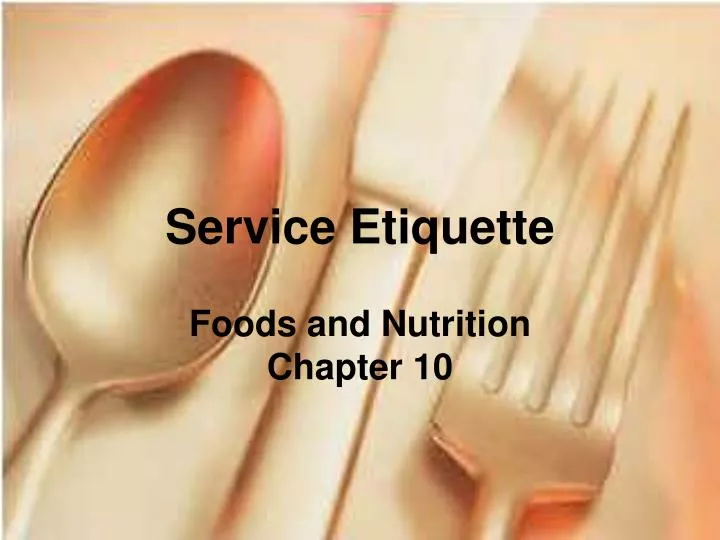 PPT - Service Etiquette PowerPoint Presentation, free download - ID:3043182