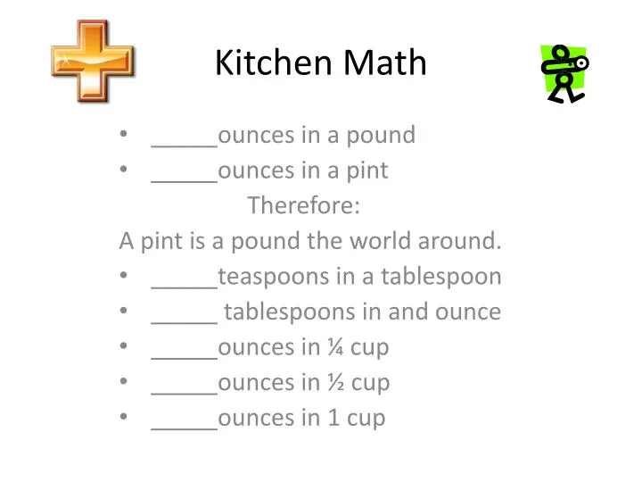 PPT - Kitchen Math PowerPoint Presentation, free download - ID:3043192