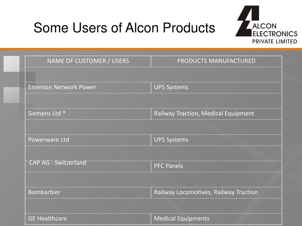 PPT - Alcon Electronics Pvt. Ltd. Registered by UL to ISO 9001:2000 ...