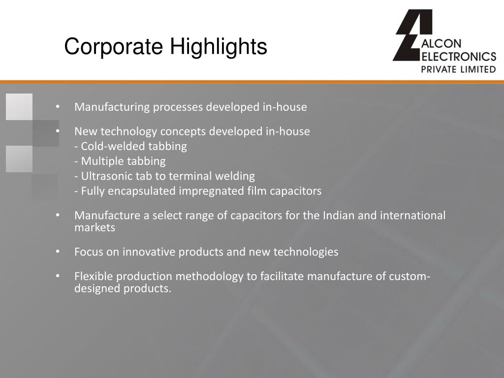 PPT - Alcon Electronics Pvt. Ltd. Registered by UL to ISO 9001:2000 ...