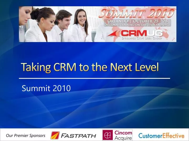 PPT - Taking CRM to the Next Level PowerPoint Presentation, free ...