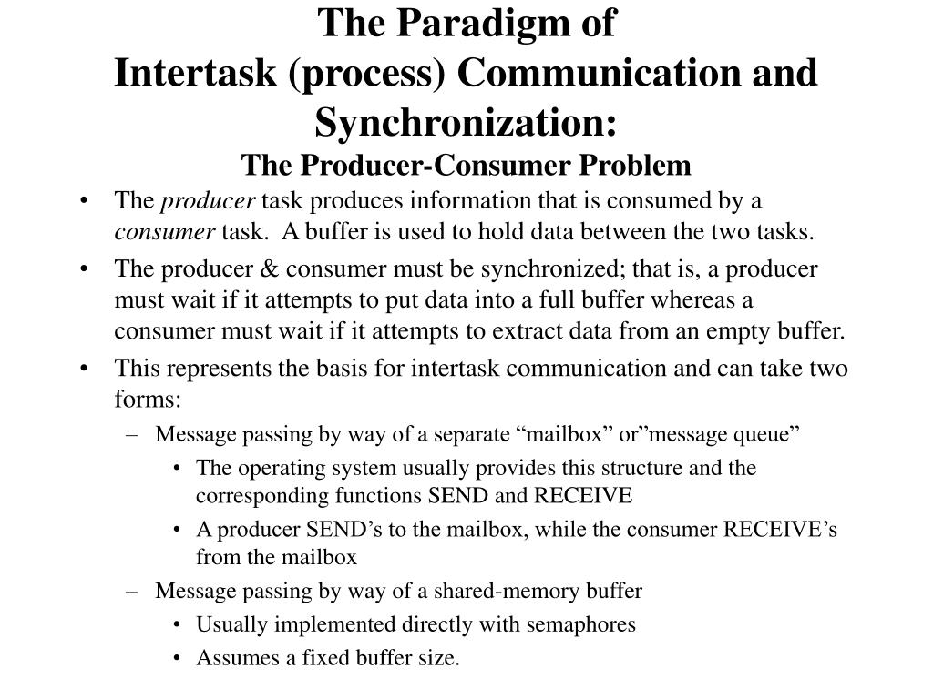 PPT - Intertask Communication and Synchronization PowerPoint ... PPT - Intertask Communication and Synchronization PowerPoint ...