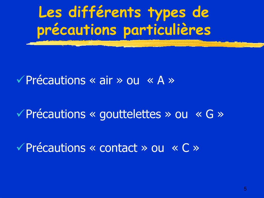 PPT - Synthèse sur la mise en œuvre des précautions particulières dans ...