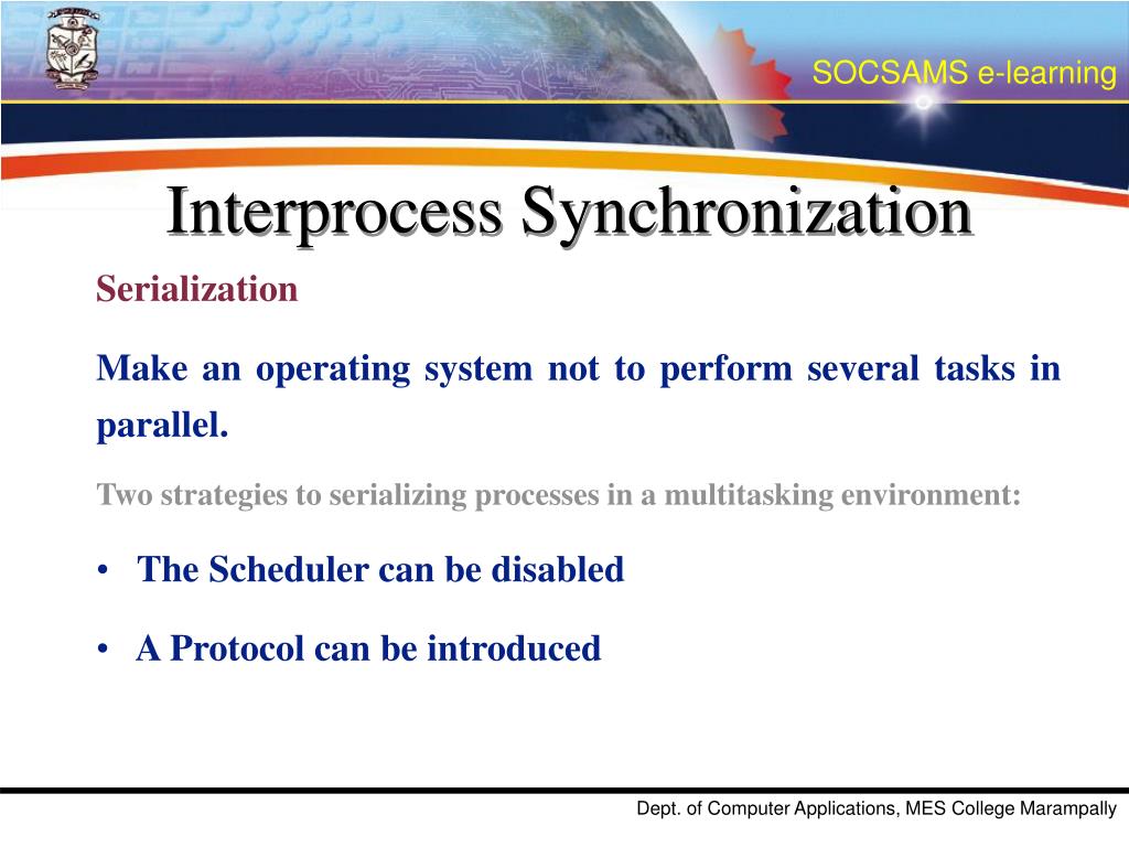 Ppt Interprocess Communication And Synchronization Powerpoint
