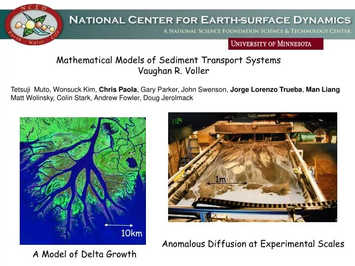 PPT - Mathematical Models of Sediment Transport Systems PowerPoint ...