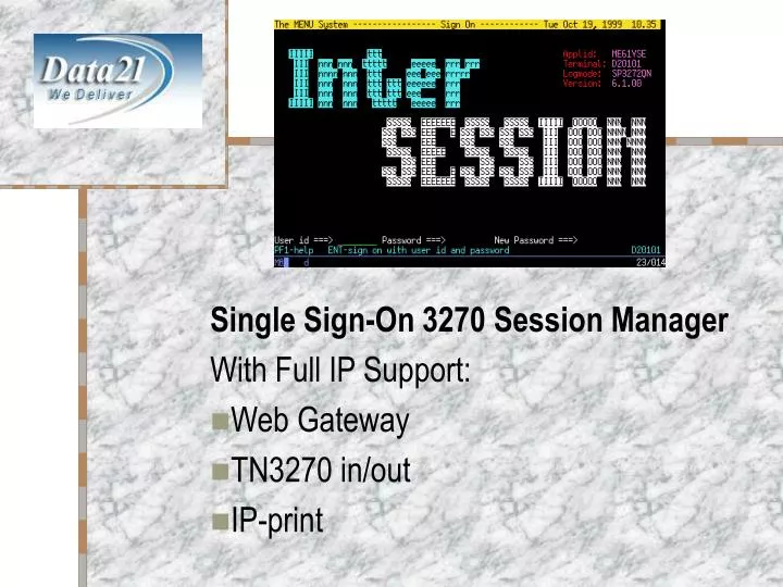 PPT - InterSession PowerPoint Presentation, free download - ID:3043977