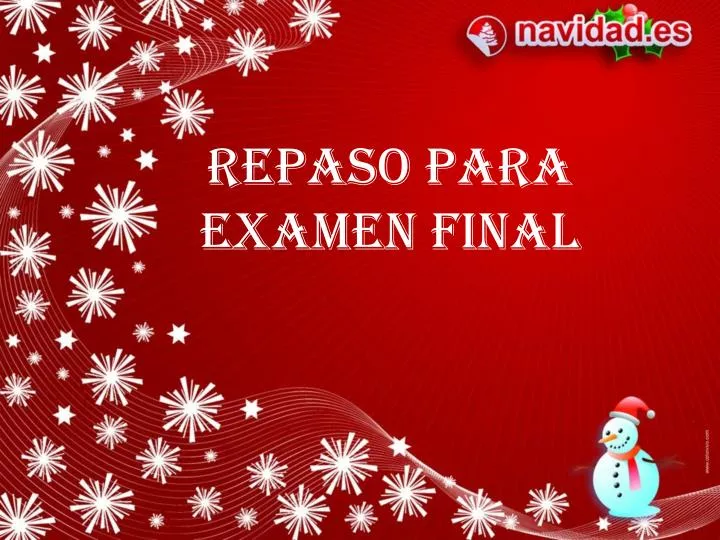 PPT - REPASO PARA EXAMEN FINAL PowerPoint Presentation, free download ...