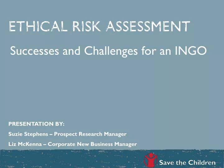 PPT - ETHICAL RISK ASSESSMENT PowerPoint Presentation, free download ...