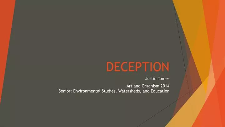 PPT - DECEPTION PowerPoint Presentation, free download - ID:3044573