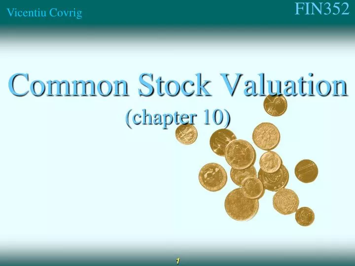 PPT - Common Stock Valuation (chapter 10) PowerPoint Presentation, free ...